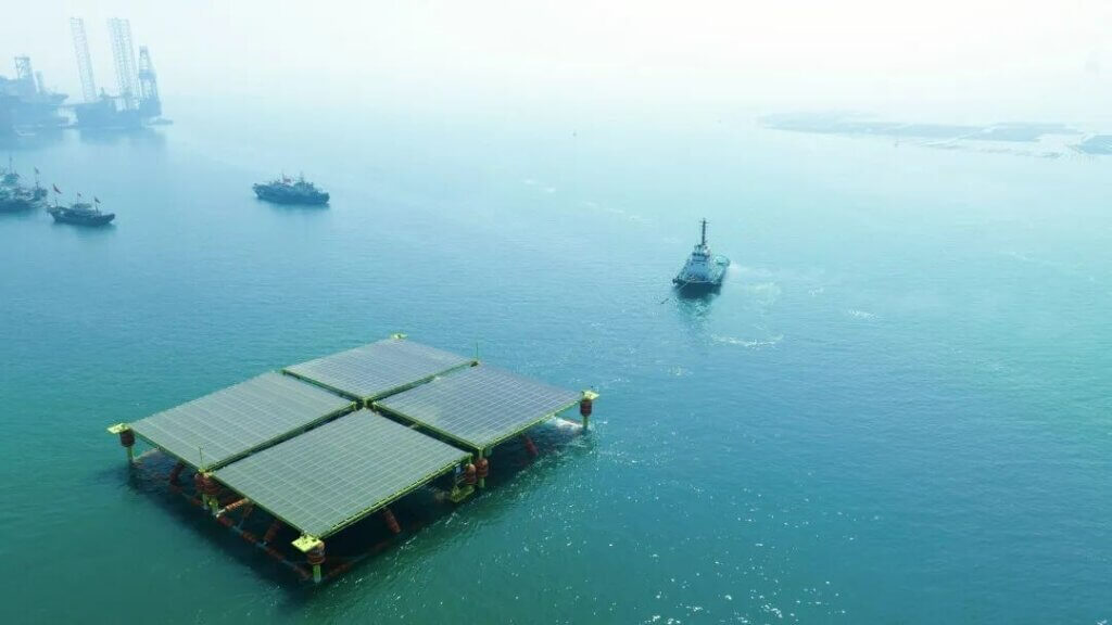 Chinese Firm Completes Semi-Submersible Offshore Floating Solar Power ...
